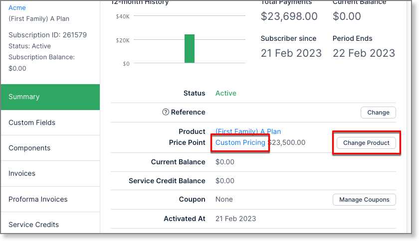 Custom Pricing and Subscription Actions – Advanced Billing