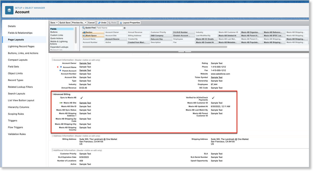 Salesforce Integration Installation – Advanced Billing