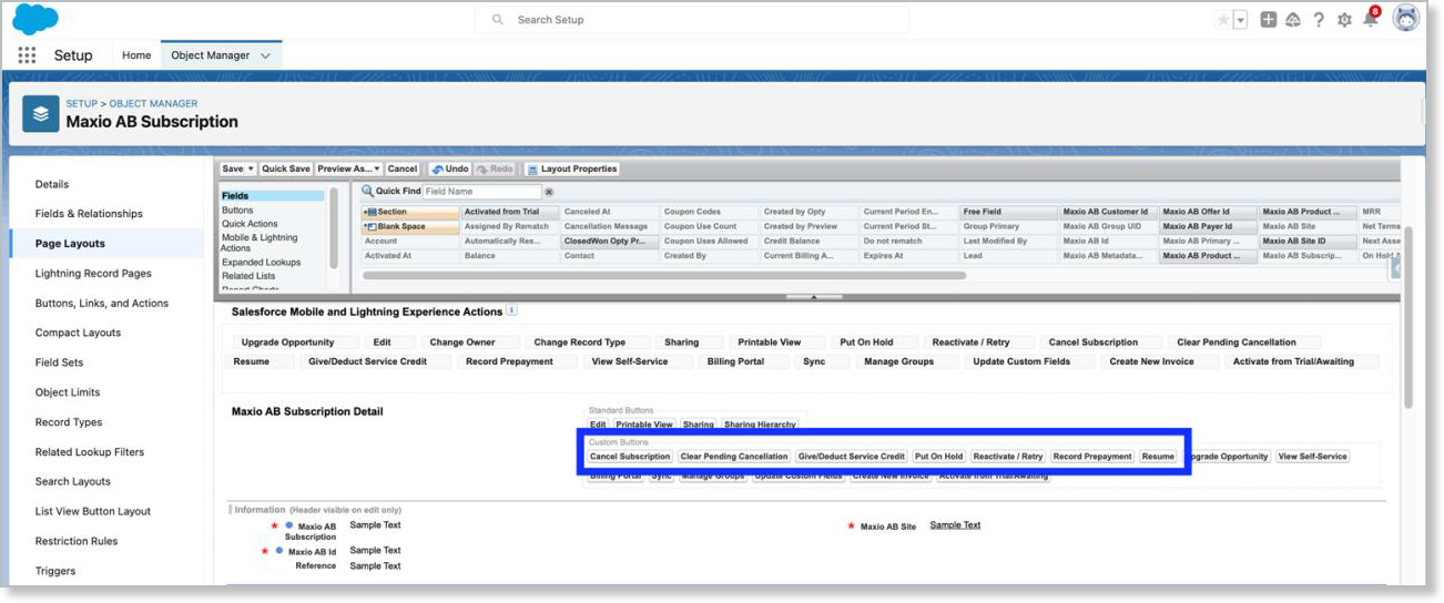 Salesforce Integration Installation – Advanced Billing
