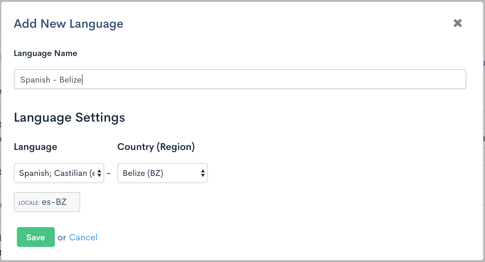 Language Customization – Advanced Billing