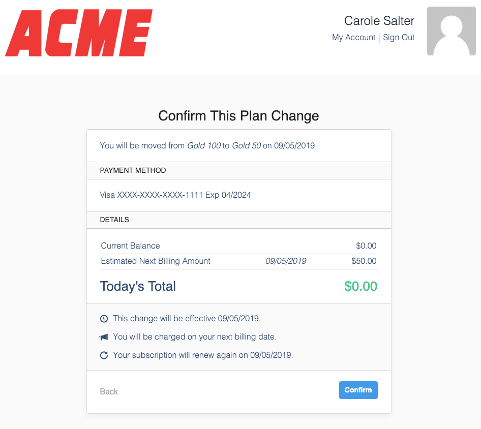 Subscription Management – Advanced Billing