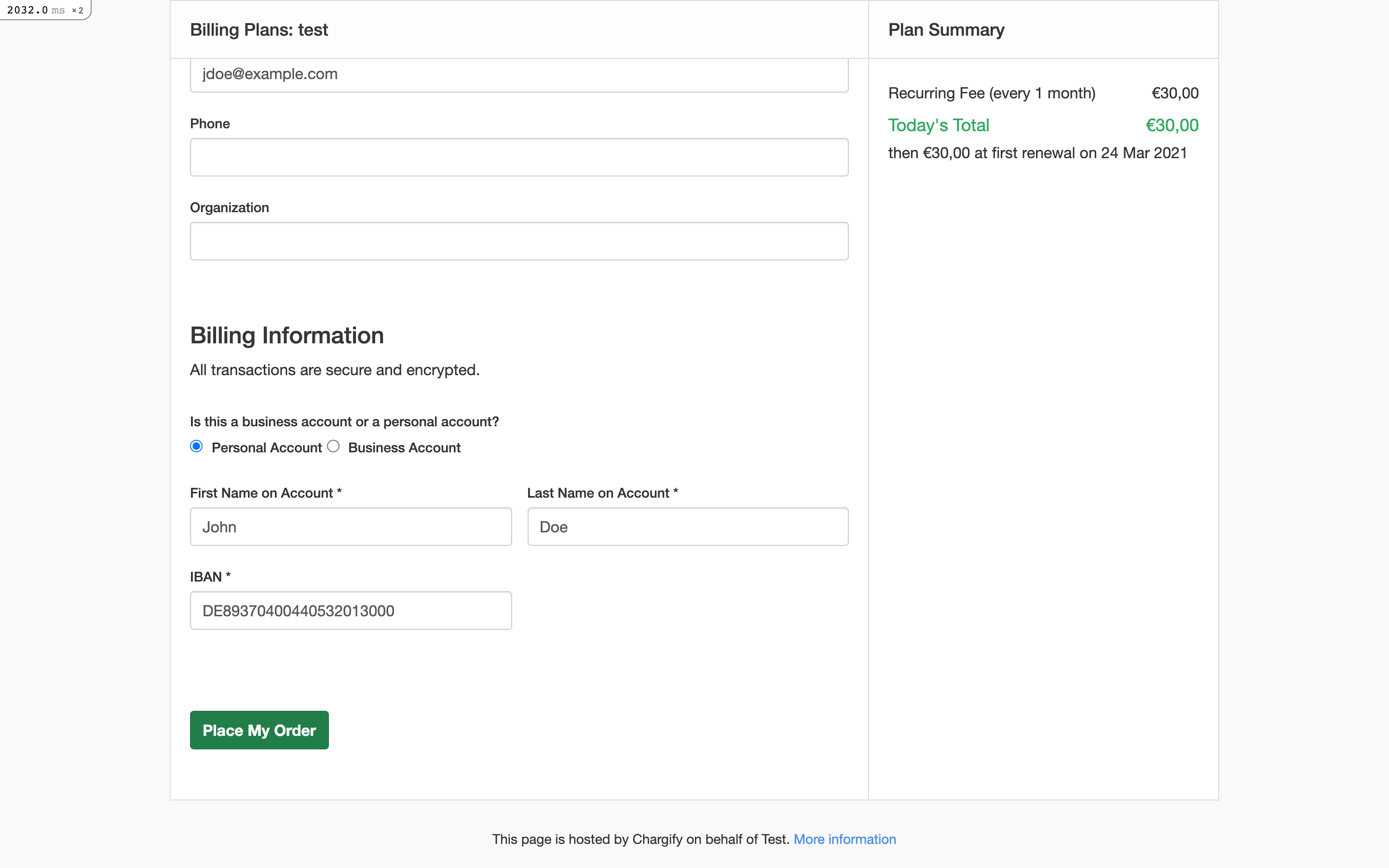 Stripe SEPA, BACS, and BECS Direct Debit – Advanced Billing